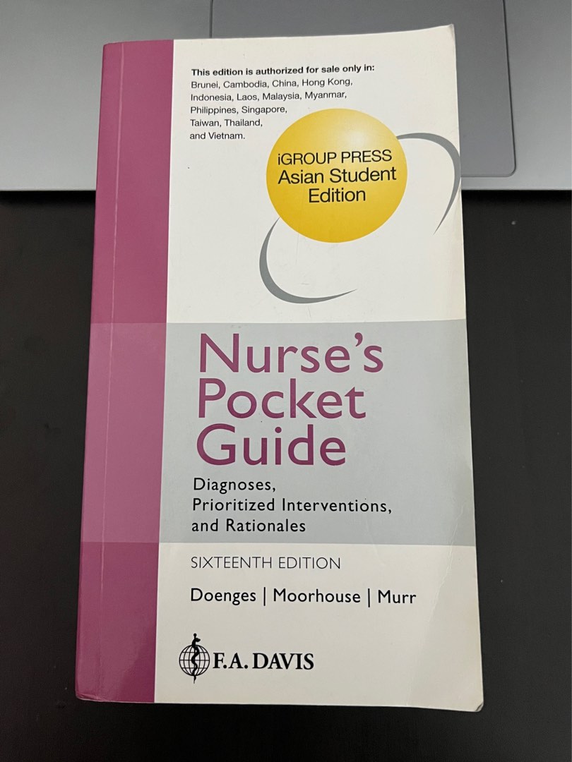 NANDA Nurse's Pocket Guide 16th Edition (Doenges, Moorhouse, and Murr), Hobbies & Toys, Books ...