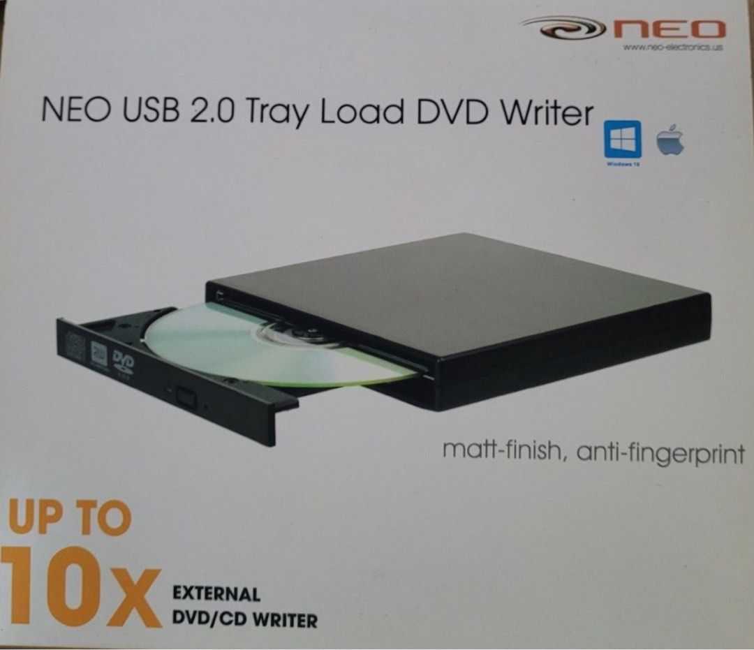 Neo USB Tray load DVD Writer, Computers & Tech, Parts & Accessories ...