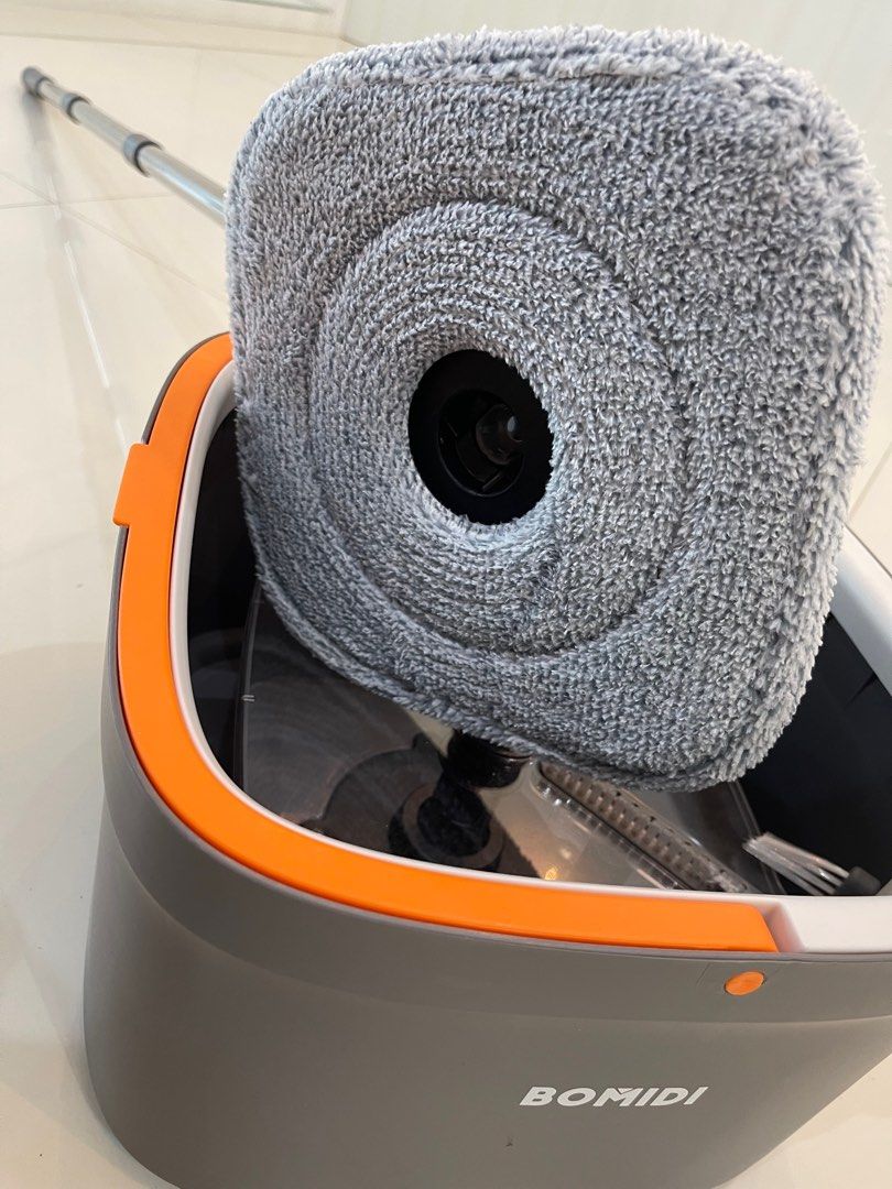 [NEW] BOMIDI M16 Spin Mop Set Bucket Automatic Magic Rotating Mop Lazy Mops Hand Wash Free Self ...