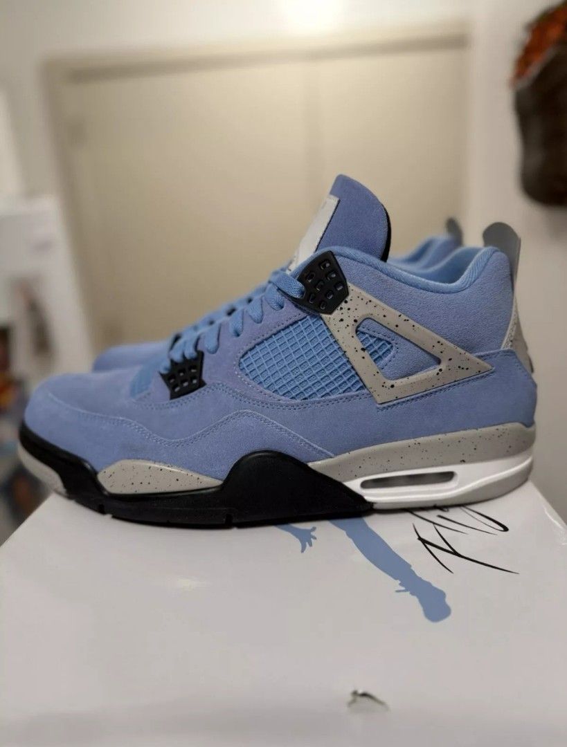 NIKE AIR JORDAN 4 IV UNIVERSITY BLUE CT8527-400 OG IV RETRO UNC SIZE 12 ...