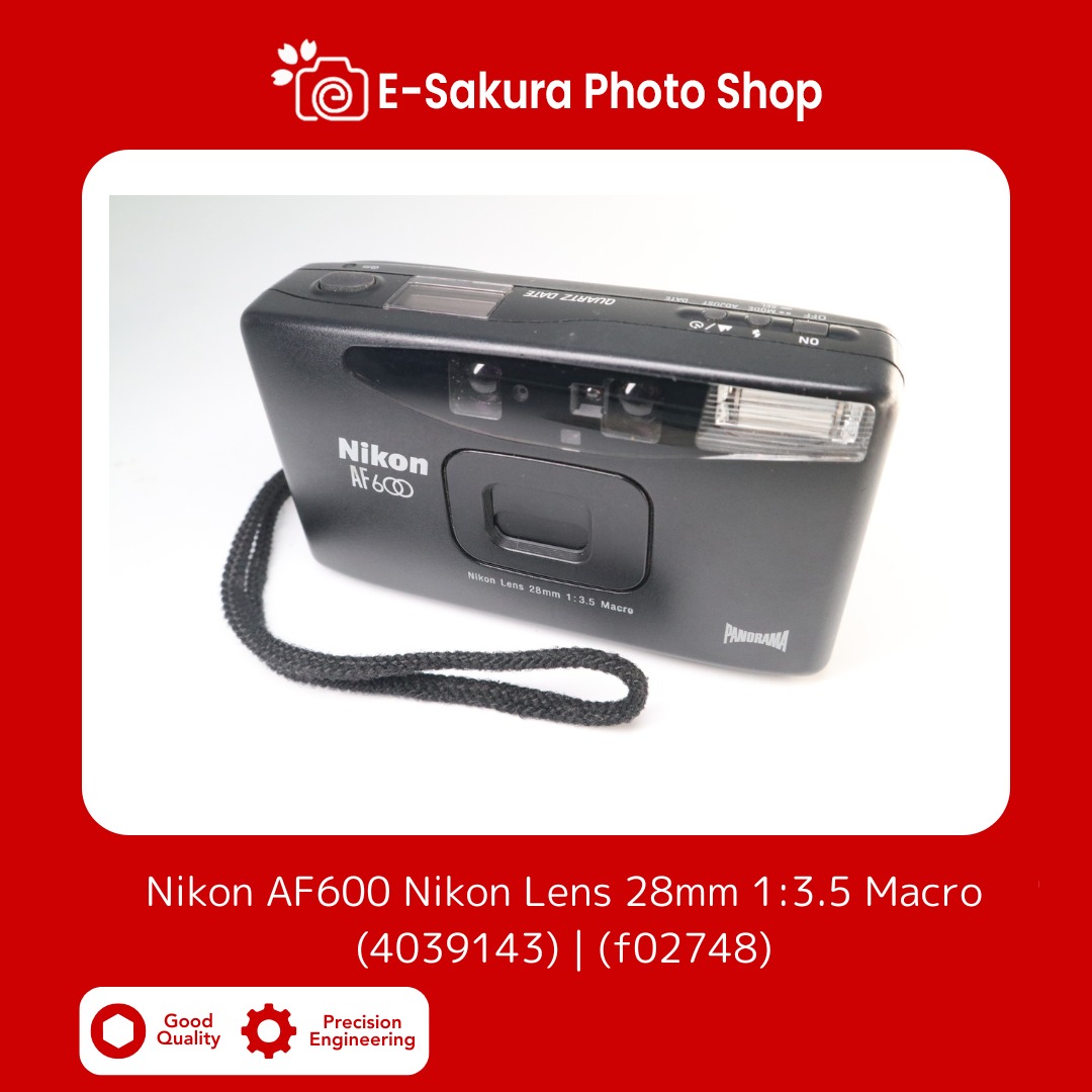 Nikon AF600 Nikon Lens 28mm 1:3.5 Macro (4039143) | (f02748 ...