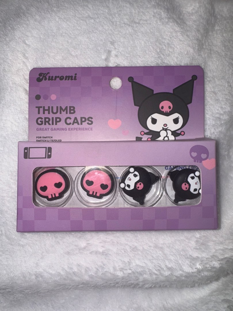 nintendo switch/lite/ oled kuromi thumb grip caps, Video Gaming, Gaming ...