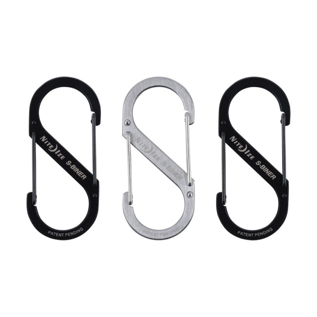 Nite Ize S-Biner Dual Carabiner Stainless Steel #4 (3pc Pack) SB4-A1 ...
