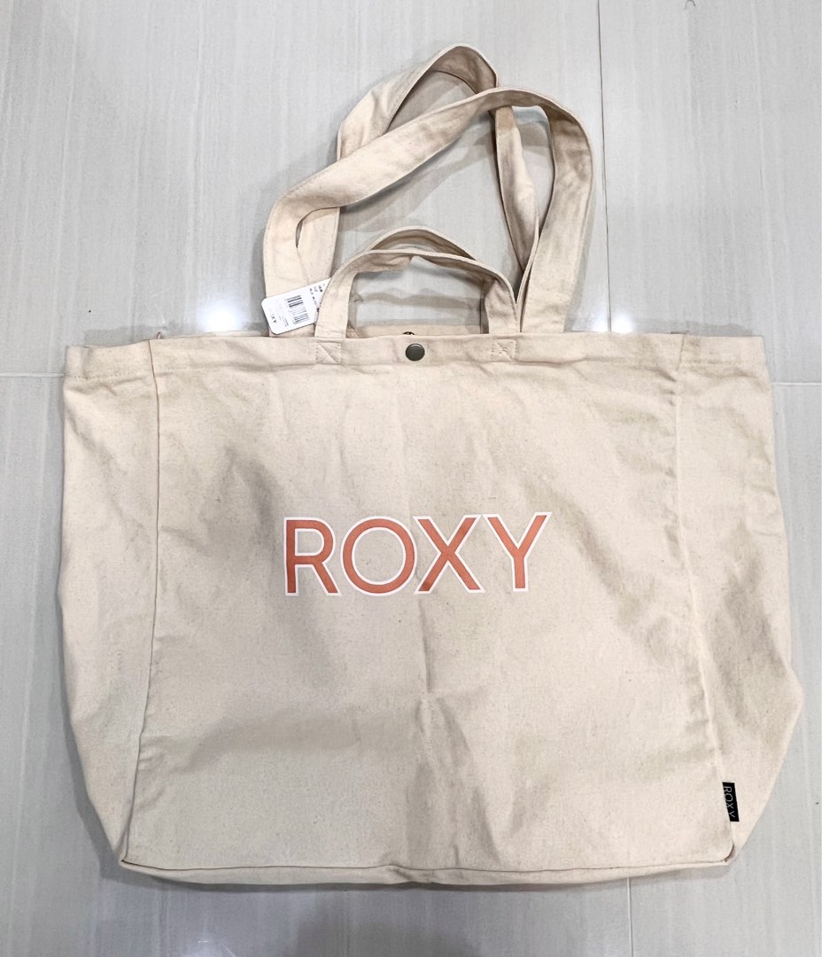 Original Roxy Tote Bag in Beige still with Tag, Women's Fashion, Bags ...