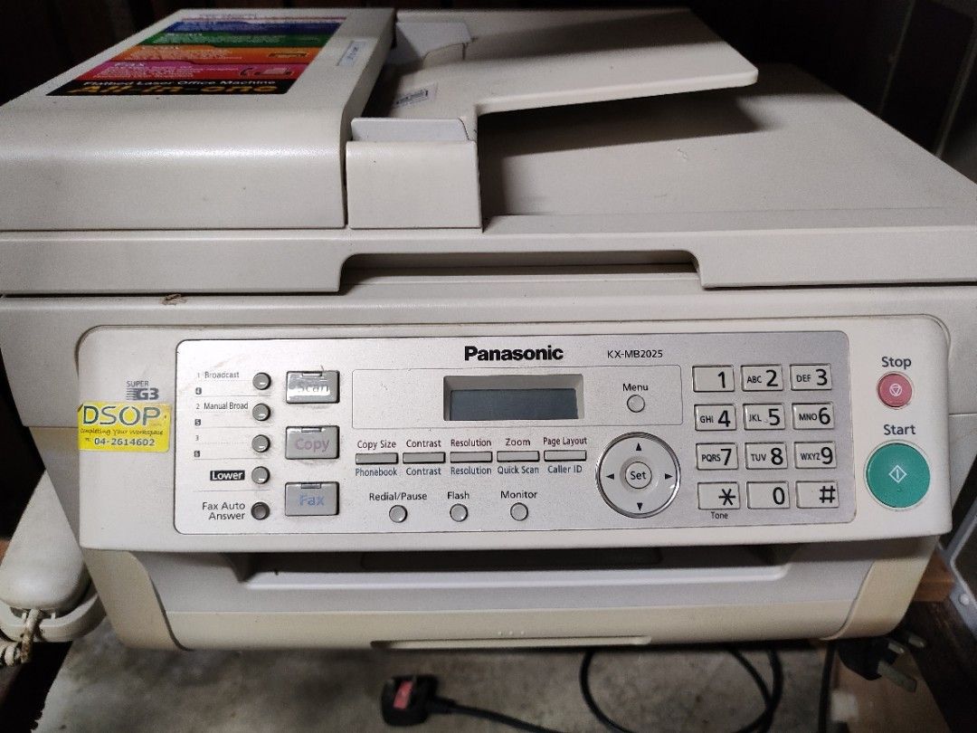 PANASONIC KX-MB2025CX MFP 4 IN 1 PRINTER (with handset), Computers ...