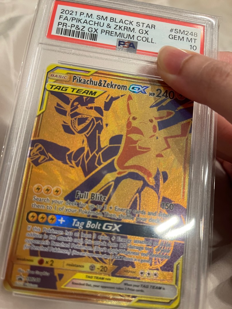 Pikachu and zekrom PSA 10, Hobbies & Toys, Toys & Games on Carousell