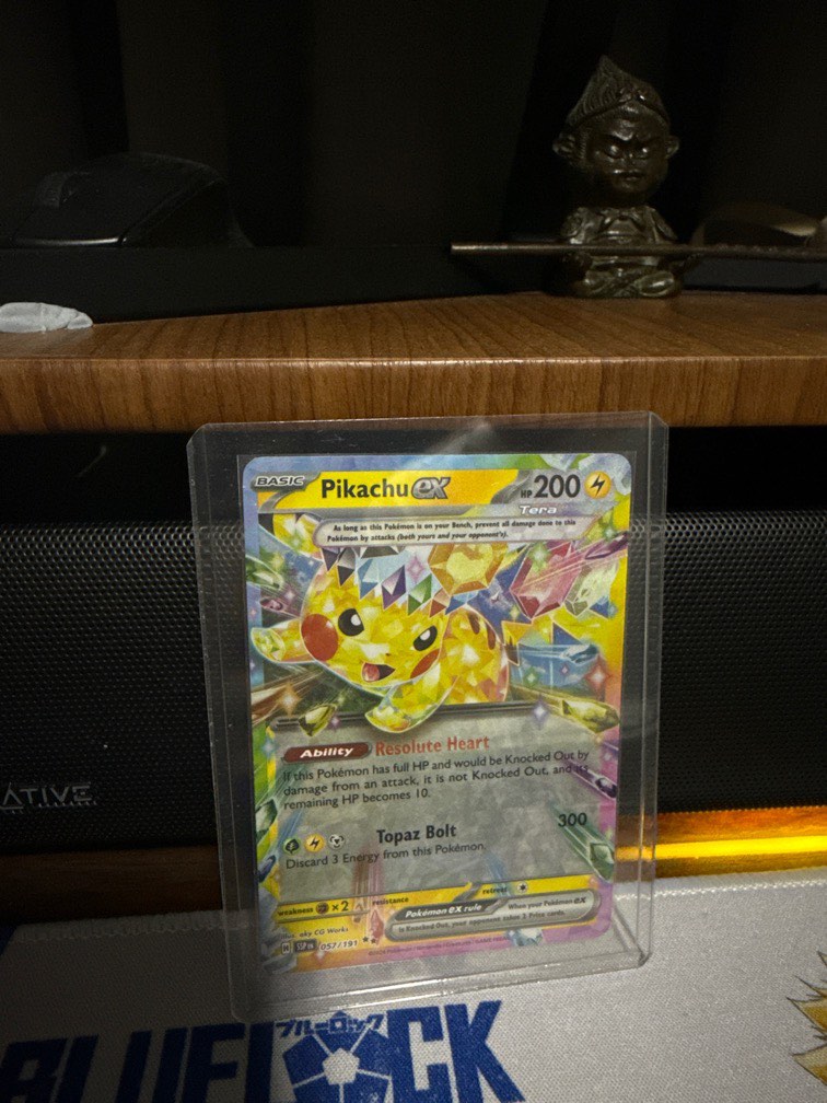 Pikachu EX - #57 - Double Rare - Surging Sparks (SSP), Hobbies & Toys ...