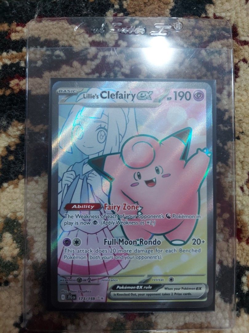 Pokemon lillie's clefairy ex, Hobbies & Toys, Toys & Games on Carousell