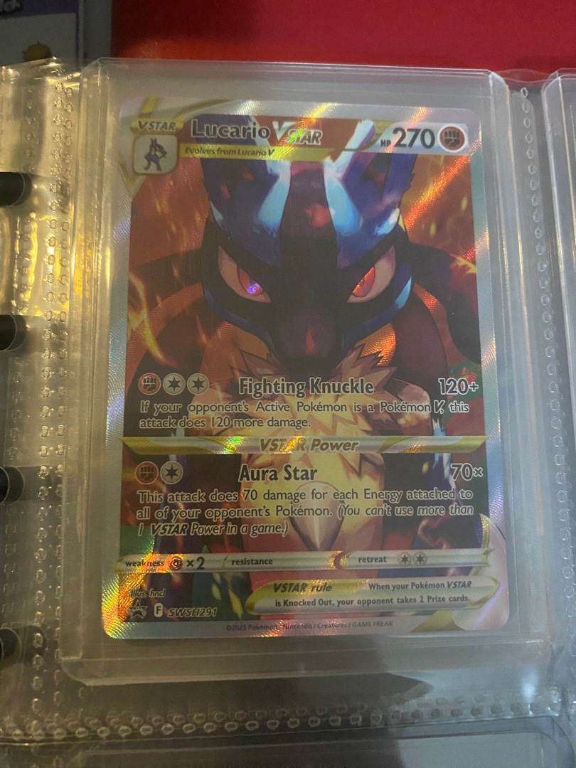 Pokemon TCG Lucario VStar Promo, Hobbies & Toys, Toys & Games on Carousell