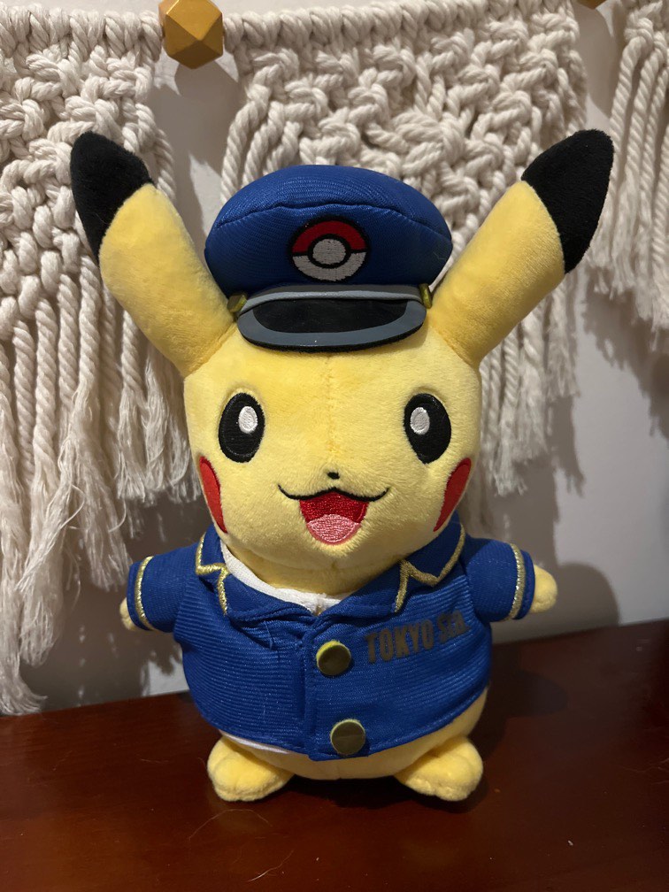 Pokémon Store Tokyo Station Exclusive Stationmaster Pikachu Plush ...