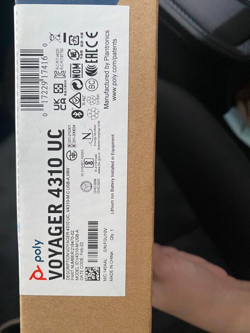 Poly Voyager 4310 UC, Audio, Headphones & Headsets on Carousell