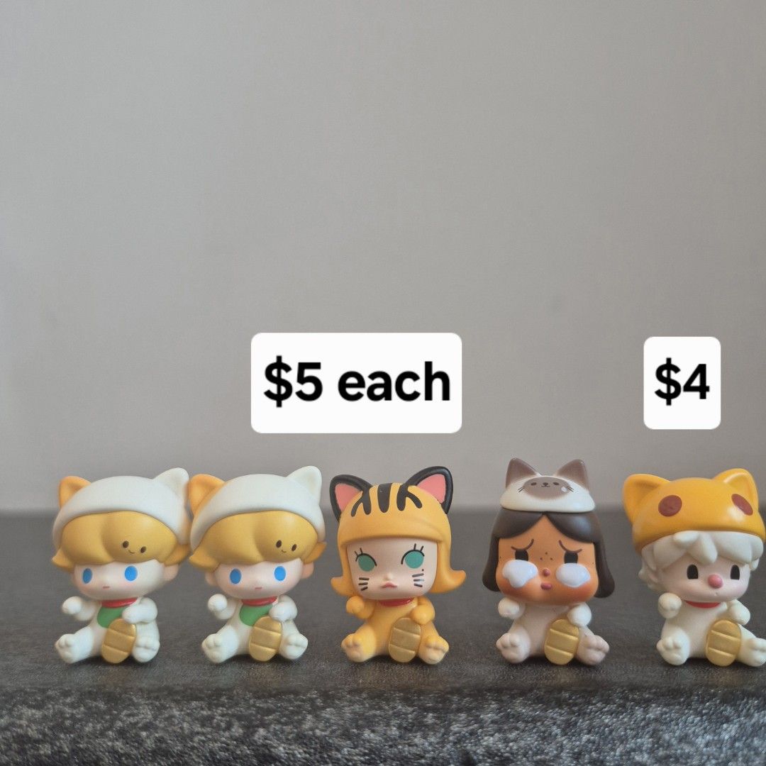 Popmart Popbeans - Lucky Cat and Encountering Koi Series, Hobbies ...