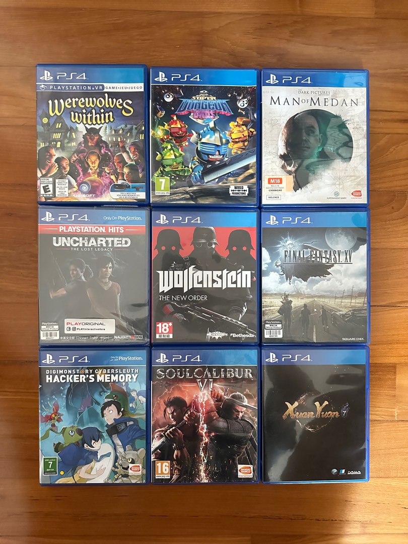 PS4 game Werewolves within / Super dungeon bros / Man of Medan ...