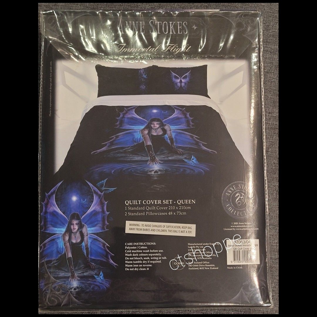 Queen Size Quilt Cover Set by Anne Stokes - Gothic & Fantasy Design ...
