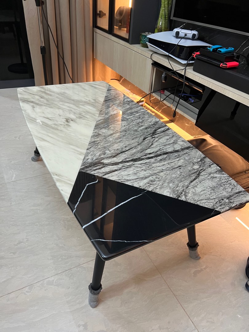 Real marble coffee table, Furniture & Home Living, Furniture, Tables ...
