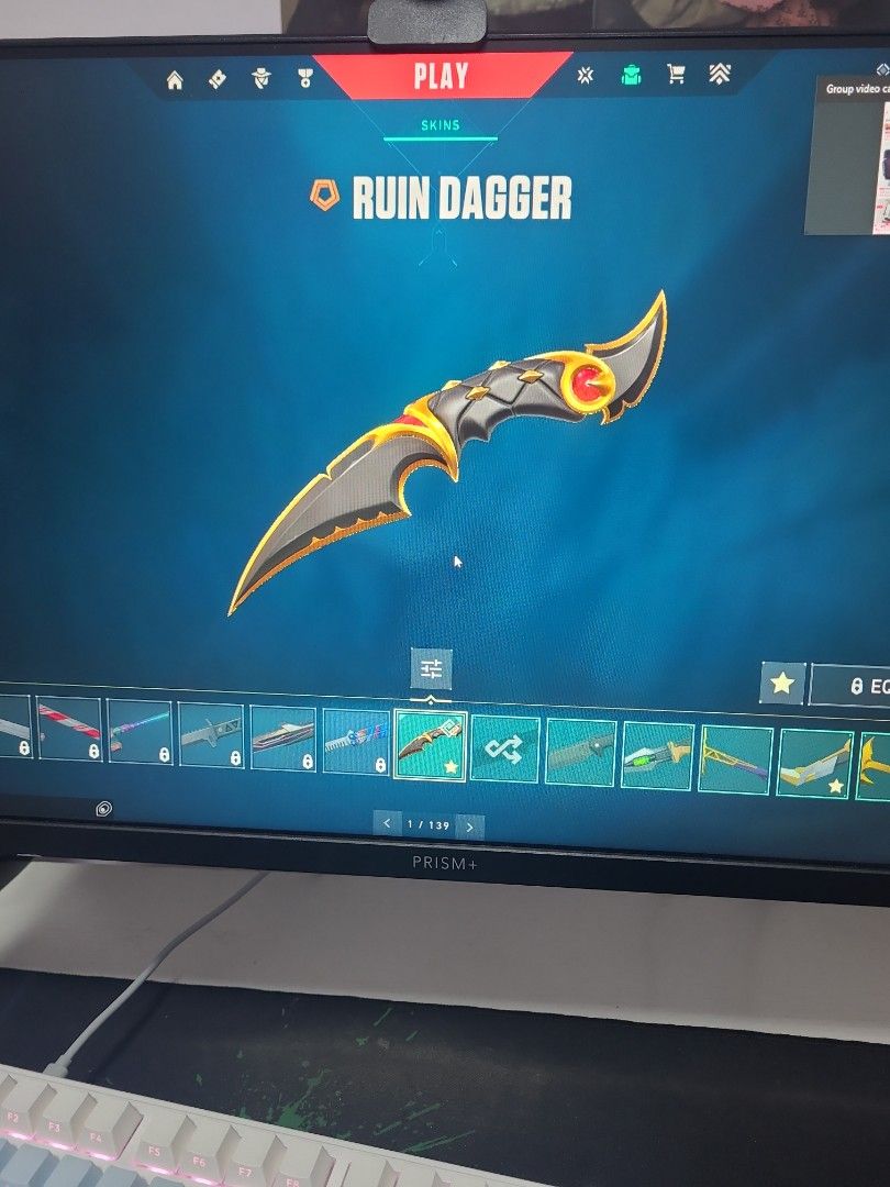 ruin dagger valorant account WTS $200 can nego for price, Video Gaming ...