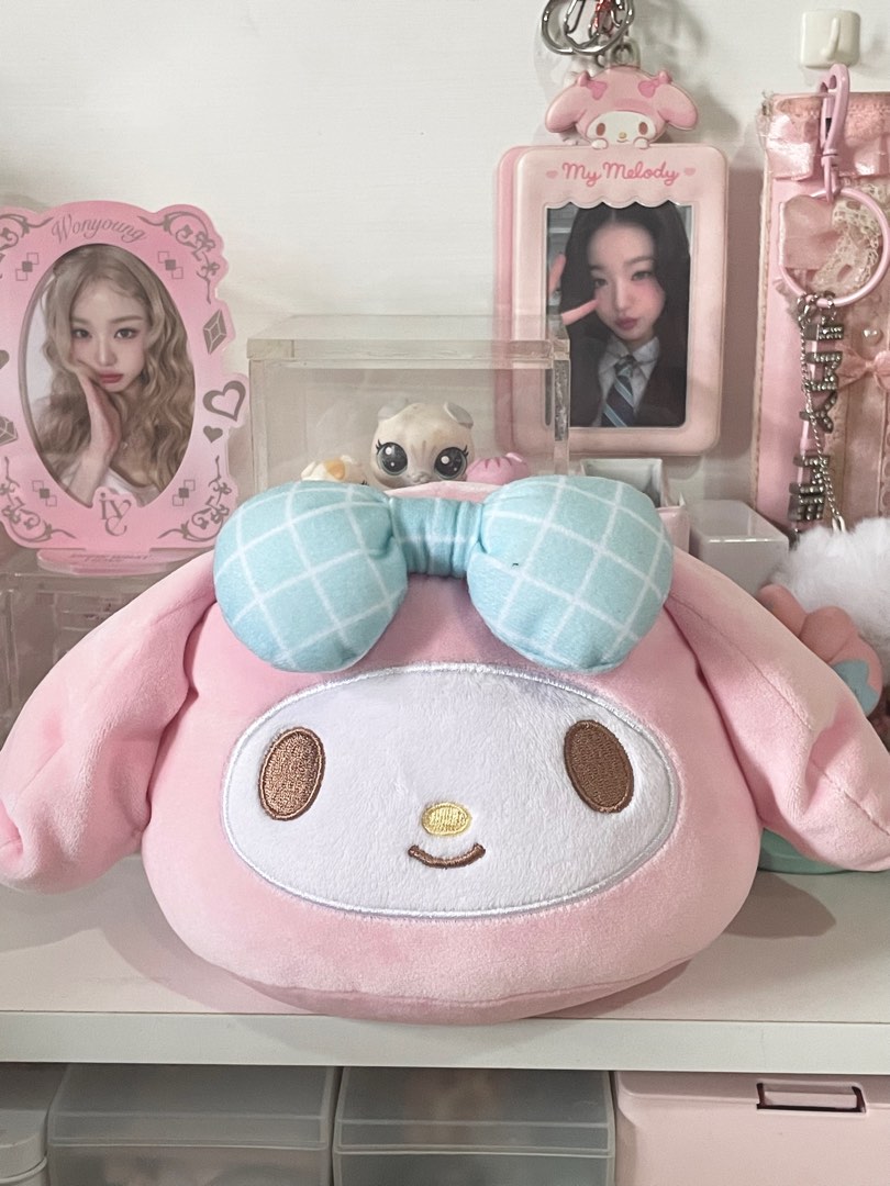 Sanrio My Melody Head Plush, Hobbies & Toys, Toys & Games on Carousell