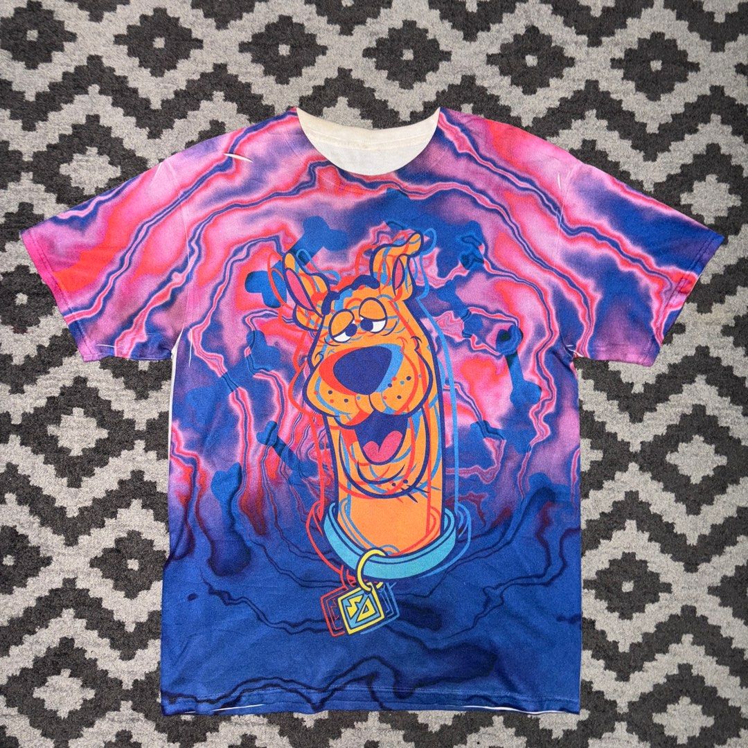 Y2k Cartoon Scooby Doo Trippy Psychedelic Movie, Men's Fashion, Tops ...
