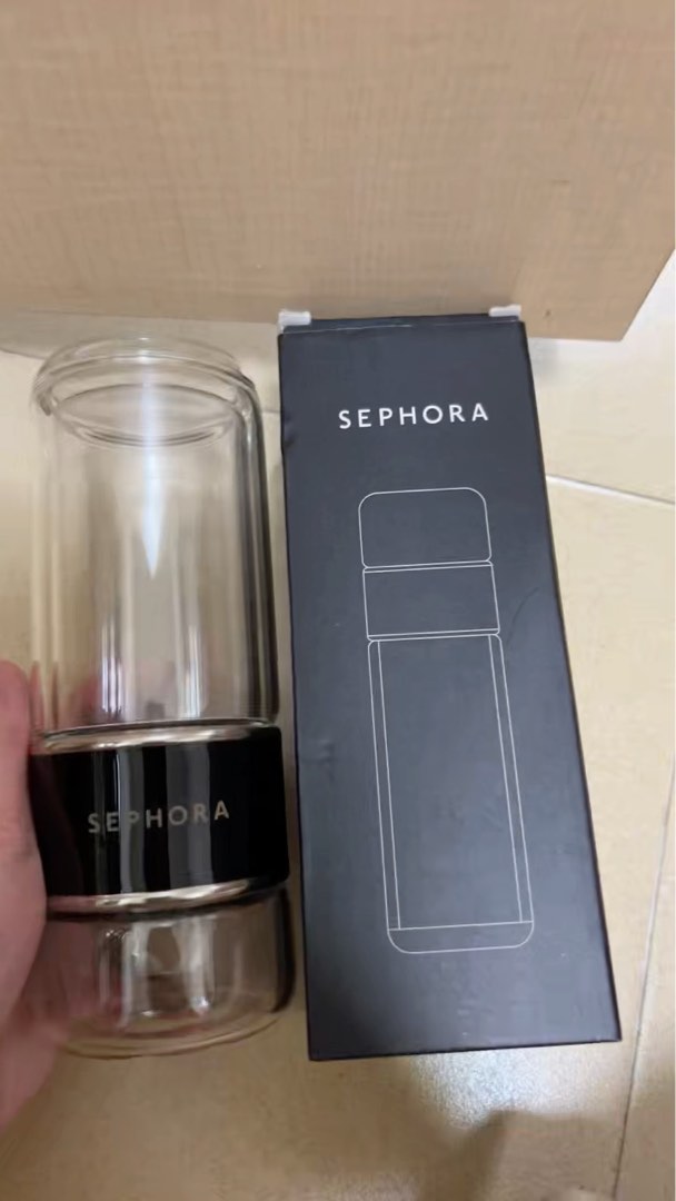 Sephora Glass Water Bottle, Furniture & Home Living, Kitchenware ...