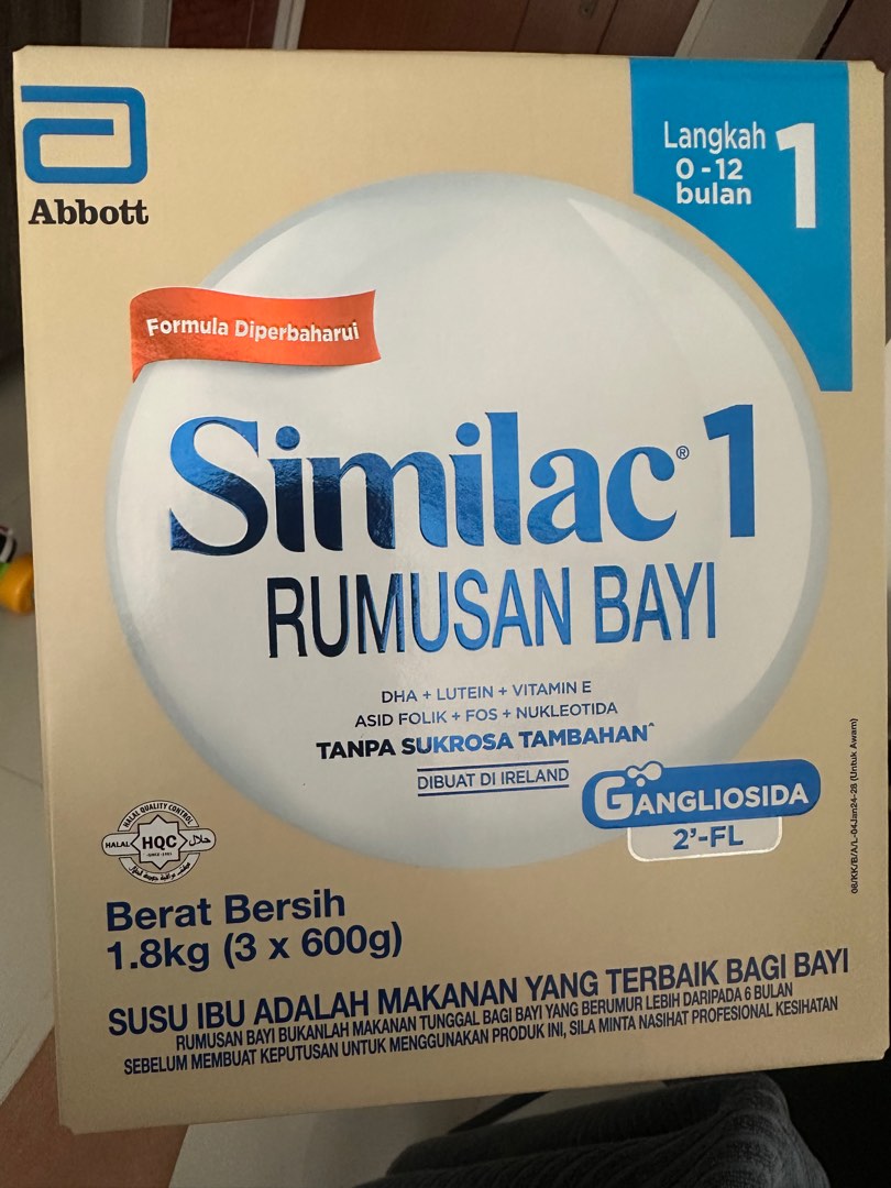 Similac stage 1 2FL 1.8kg, Babies & Kids, Nursing & Feeding, Breastfeeding & Bottle Feeding on ...