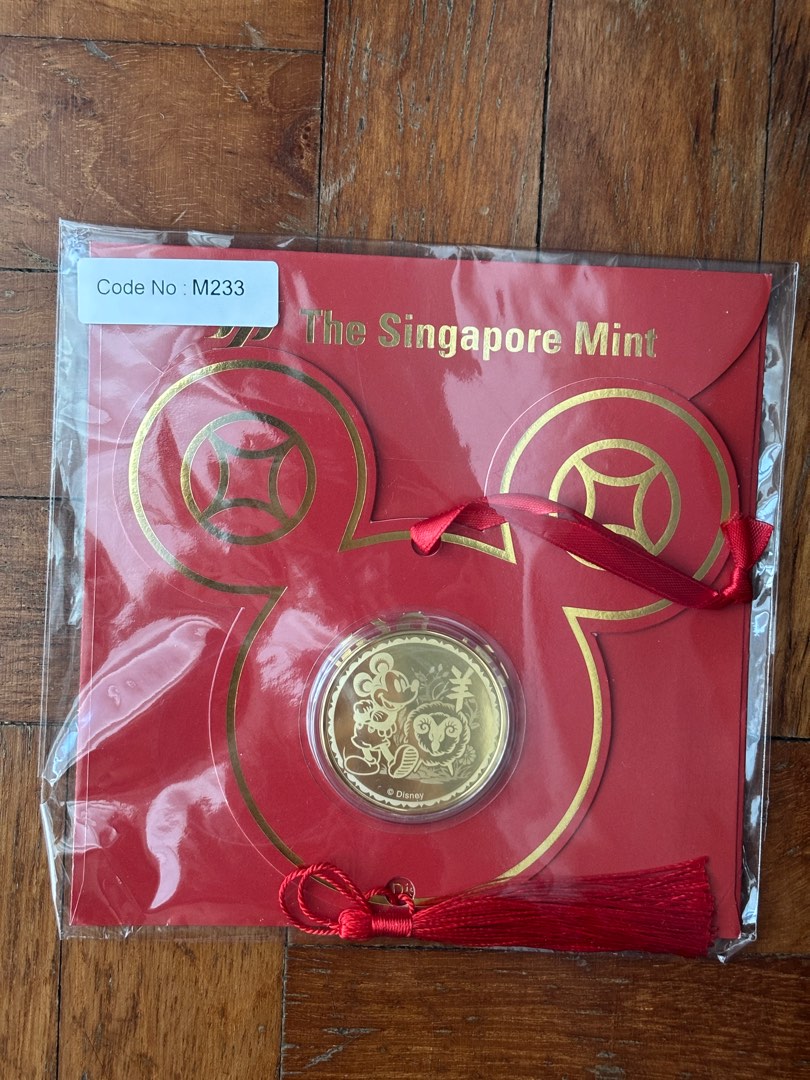 Singapore Mint Mickey Mouse Zodiac Sheep Coin, Hobbies & Toys ...