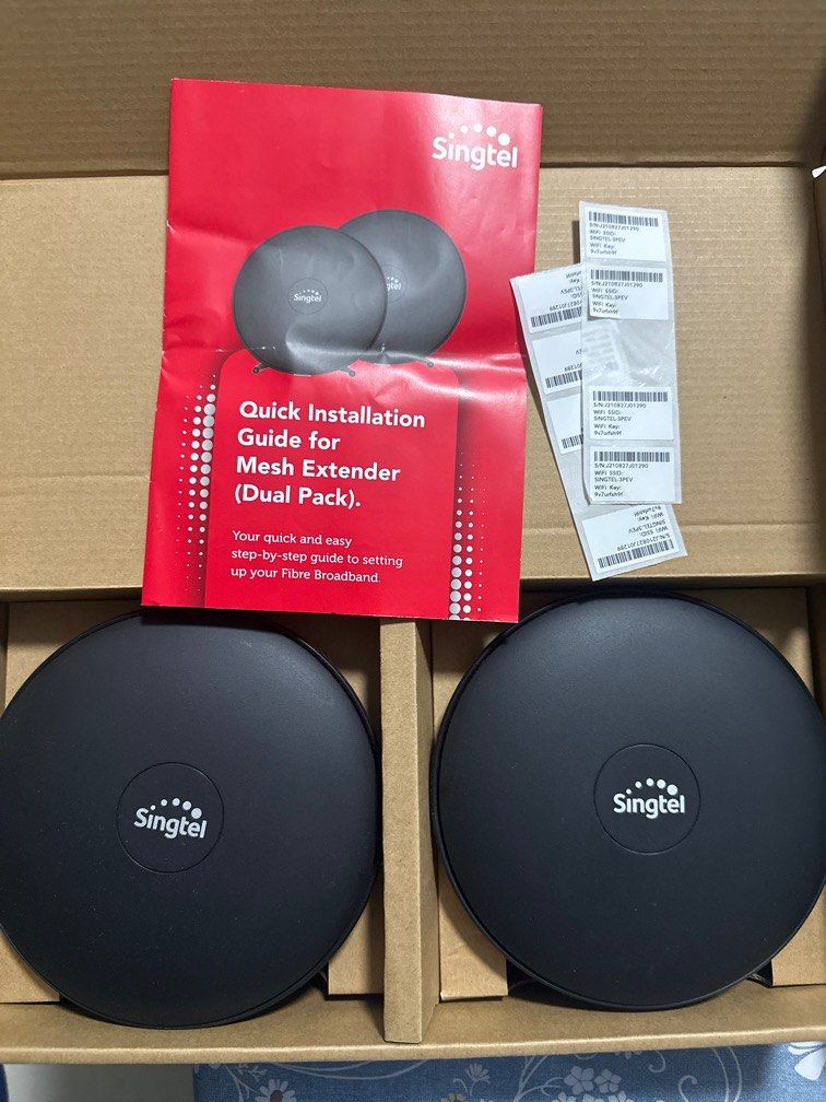 Singtel Mesh Extender and Optical network router all in 40$, Computers ...