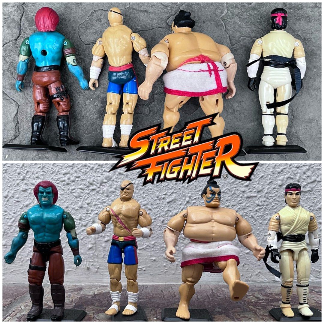 Street Fighter Blanka, Sagat, Honda & Ryu by Capcom 1991 (Set of 4 ...