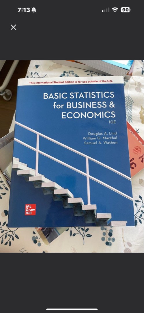 Suss BUS 105 Basic Statistic Book, Hobbies & Toys, Books & Magazines ...