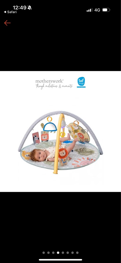 Taf toys 360 Savannah tummy time activity gym, Babies & Kids, Infant Playtime on Carousell