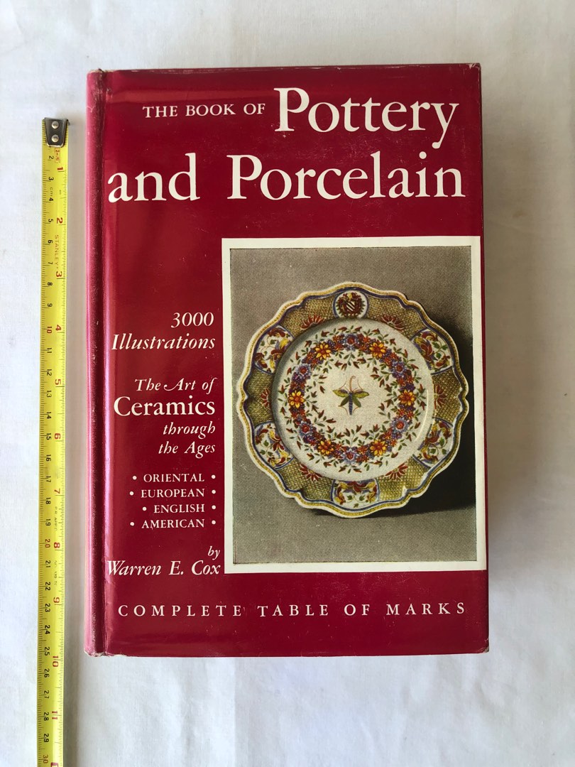 The Book of Pottery and Porcelain by Warren Cox 1966, Hobbies & Toys ...