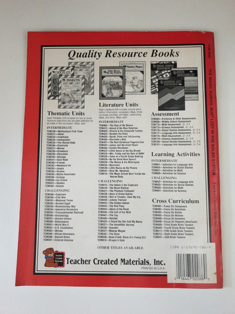 The Magic School Bus Lost in the Solar System by Joanna Cole, Hobbies ...