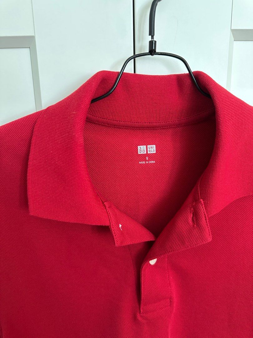 Uniqlo Red Polo Shirt Men S Fashion Tops Sets Tshirts Polo