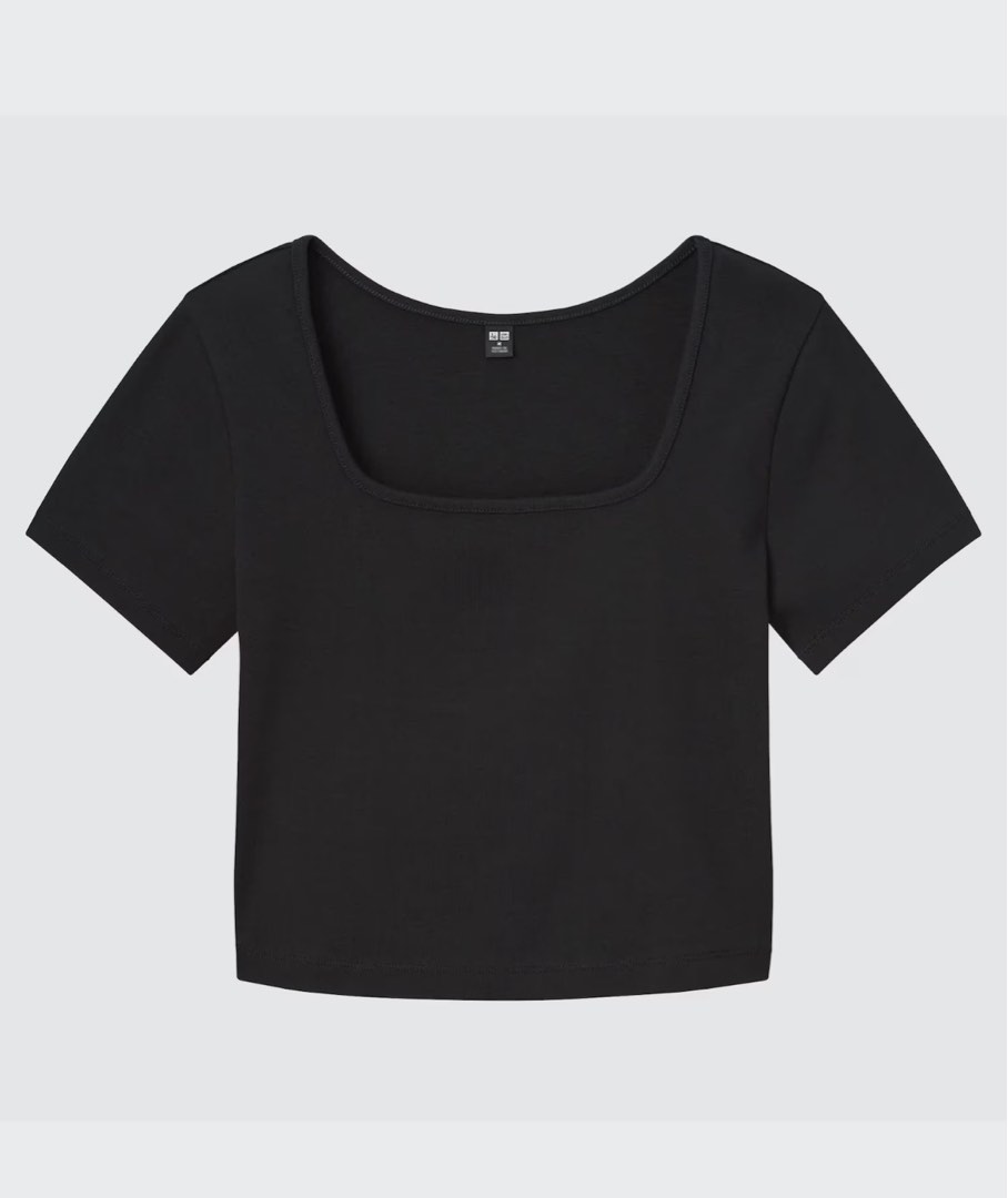 Uniqlo Square Neck Basic Top, Women's Fashion, Tops, Shirts on Carousell
