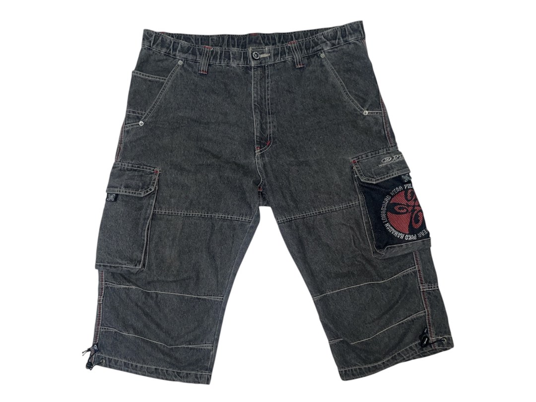 Y2k Piko Three Quarter 3q Jorts, Men's Fashion, Bottoms, Swim Trunks ...