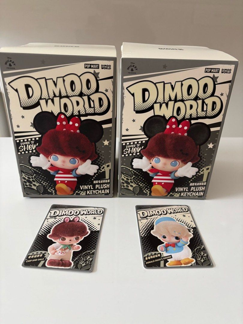 WTS[100% Authentic]Dimoo World x Disney Vinyl Plush Pendant, Hobbies ...