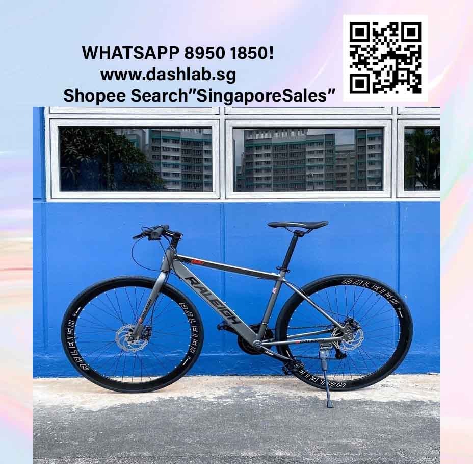 26" 24 Speed Raleigh Road bike RL880 Hybrid Wind R700 R9 Bicycle rack ...