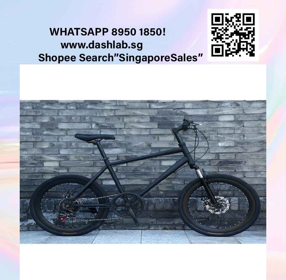 7 Speed 22 Inch Mini Velo Black Suspension Lightweight Bicycle baby 24 ...