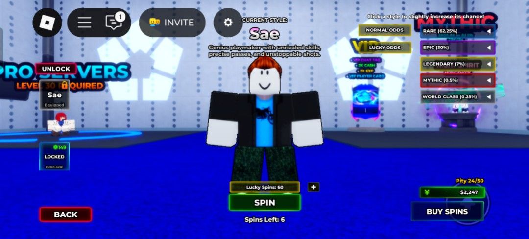 Account Blue lock rivals World Class (Sae) (Please read description ...