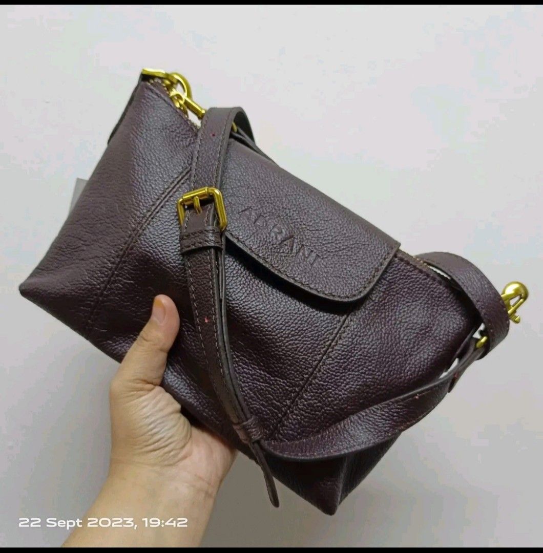 ADRANI Lydia Sling Bag - Beg Kulit Full Grain Wanita, Reka Bentuk ...