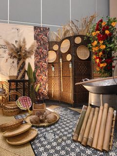 Backdrop raya photobooth village setup raya, Hobbies & Toys, Stationery ...