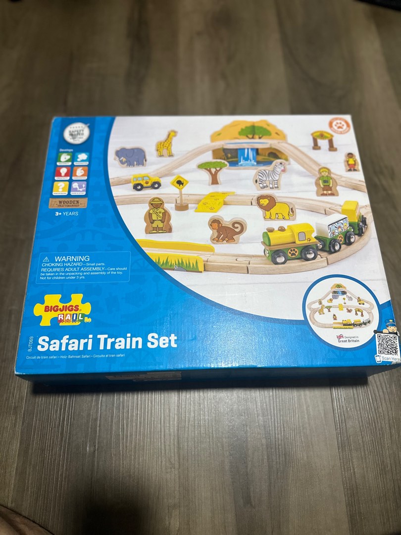 Bigjigs rail (Safari Train Set and Dinosaur Train Set), Babies & Kids ...