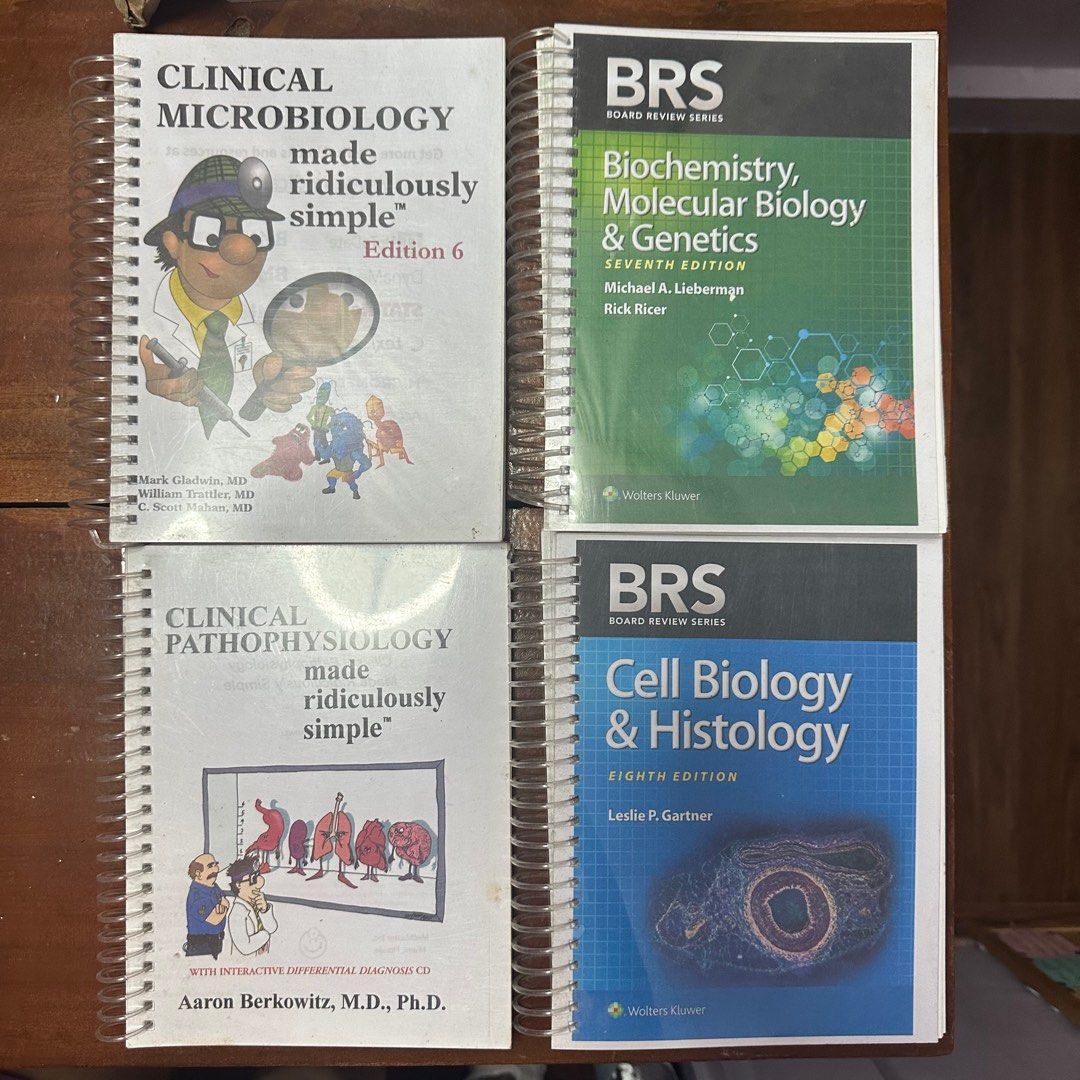 BRS Anatomy Physiology Pathology Pharmacology Biochemistry Microbiology PLE Review Books ...