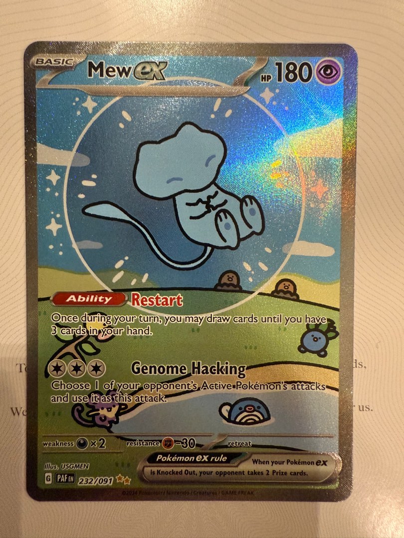 Bubble Mew EX 232 Paldean Fates SIR, Hobbies & Toys, Toys & Games on ...