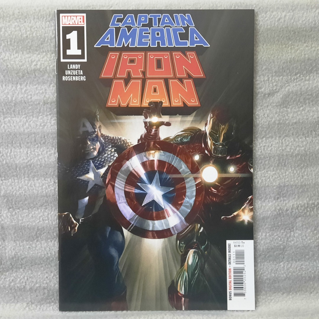 Captain America/Iron Man #1 Alex Ross Cvr (Marvel Comics) Derek Landy ...