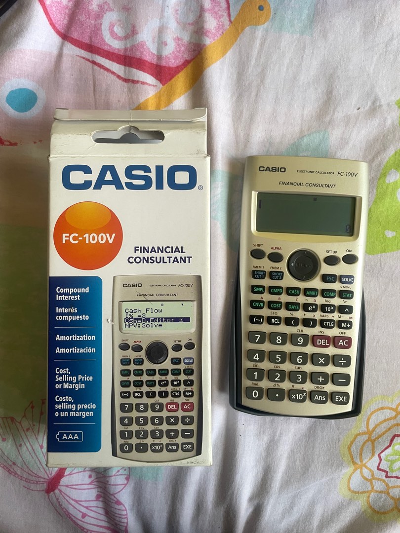 Casio financial calculator FC-100V, Hobbies & Toys, Stationery & Craft ...