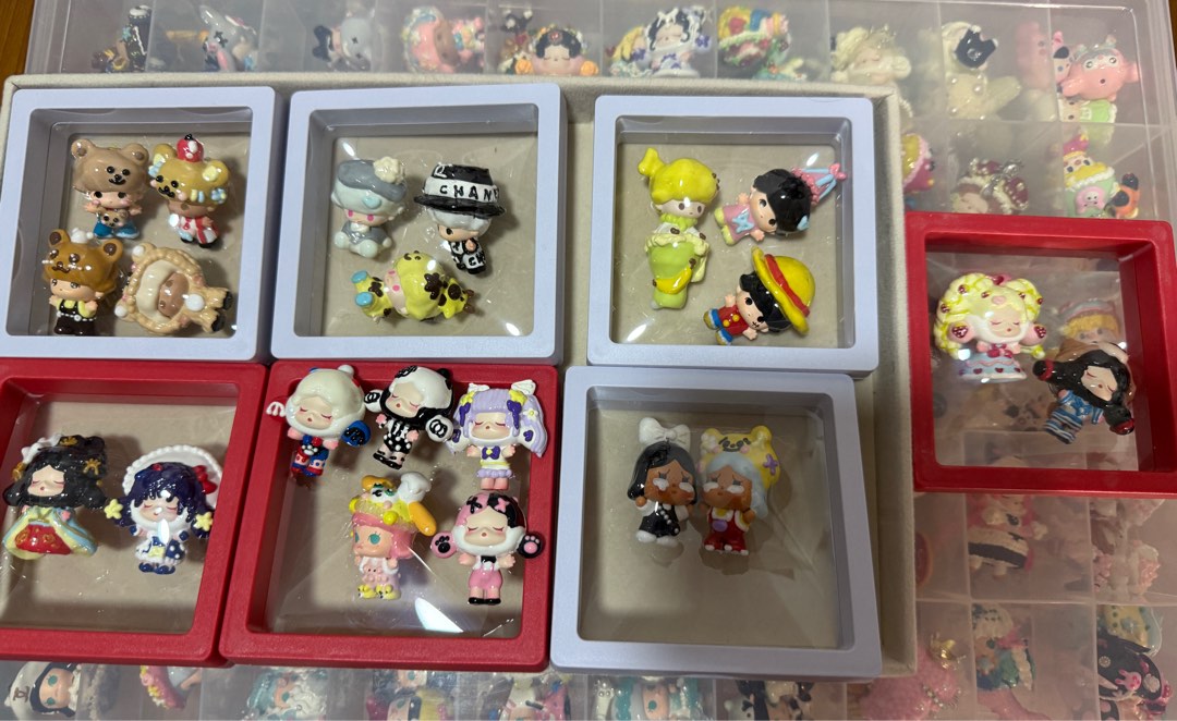 [Clearance] Hand painted figurines popmart popbean sweet bean ...