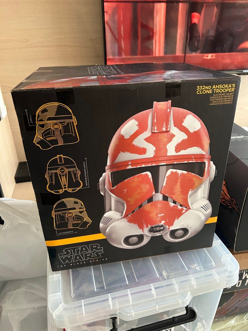 Star Wars Ahsoka 332th Clone Life size electronic helmet, Hobbies ...