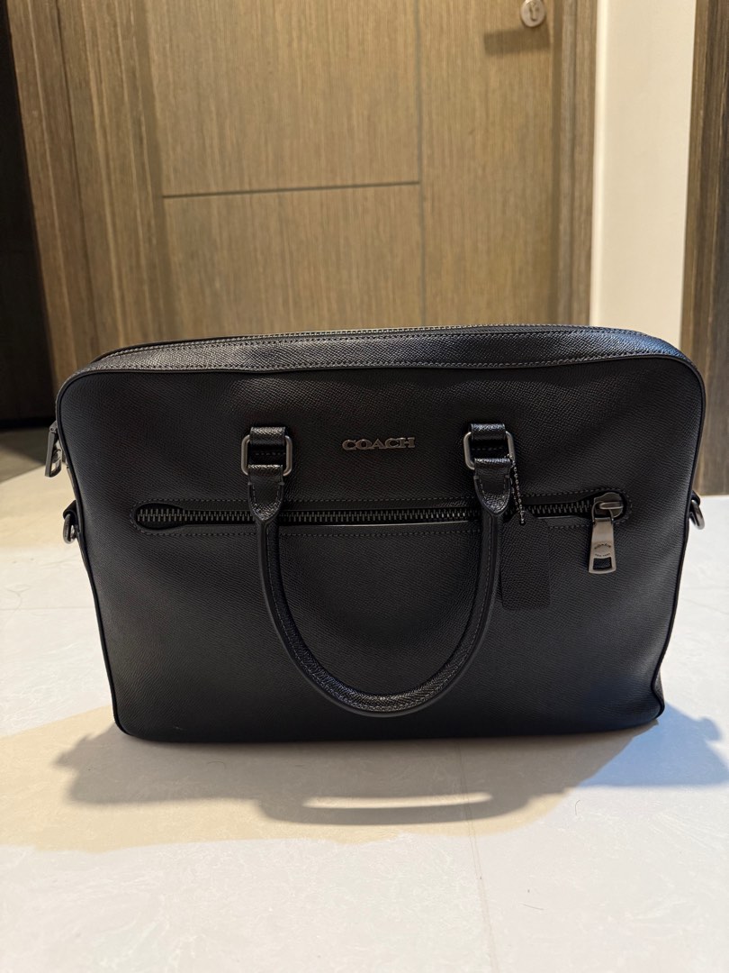 Coach Ethan Slim Briefcase, Men's Fashion, Bags, Briefcases on Carousell