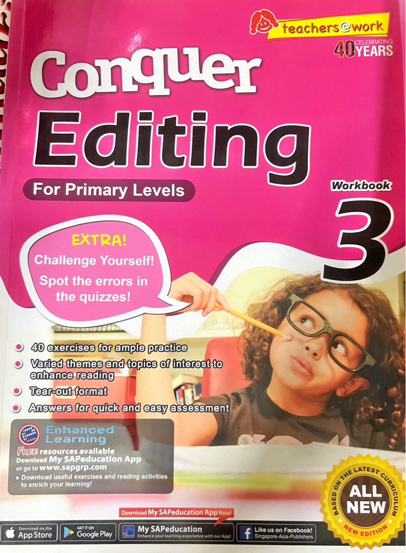 Conquer Editing for Primary Levels Workbook 3, Hobbies & Toys, Books & Magazines, Assessment ...