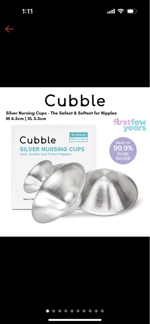 Cubble Silver nursing cups, Babies & Kids, Nursing & Feeding, Breastfeeding & Bottle Feeding on ...